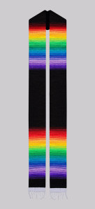Arcoiris Oscuro Sash (Black Rainbow) - Sarape Sashes