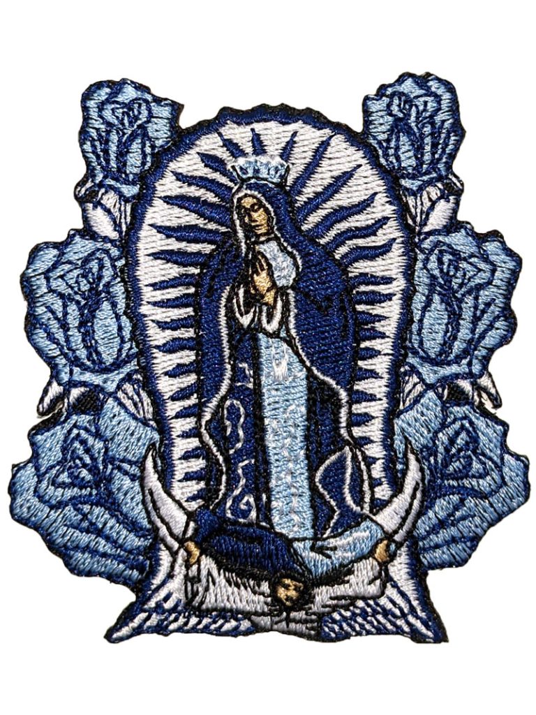 Virgin Mary (Baby Blue) Patch - Sarape Sashes